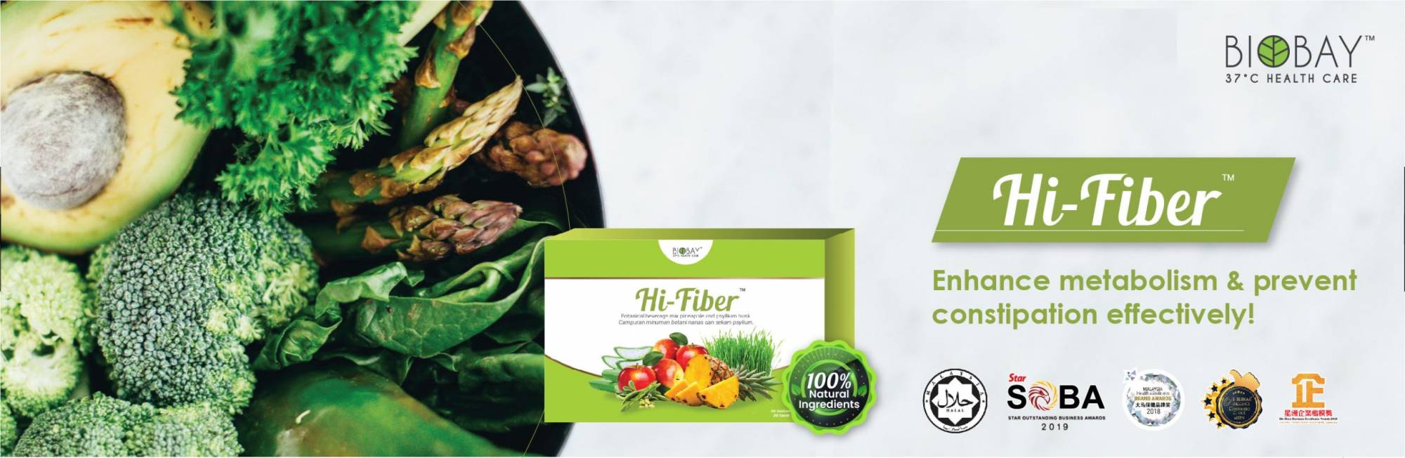 BIOBAY Hi-Fiber 20 sachets
